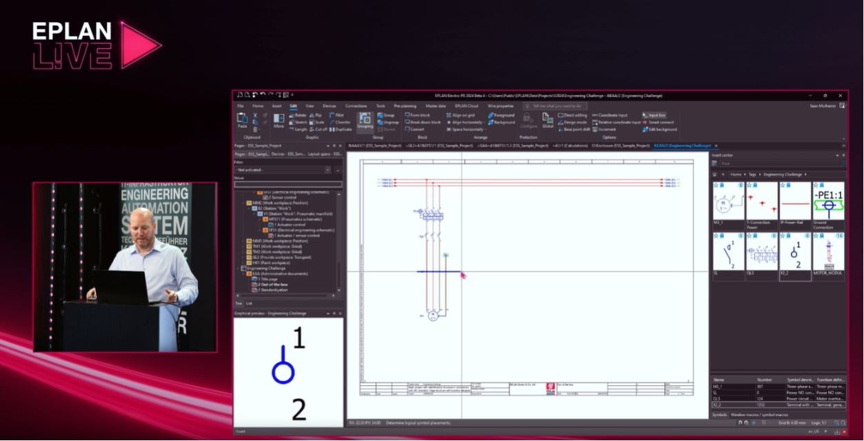 Crear un esquema eléctrico en solo 13 segundos con EPLAN